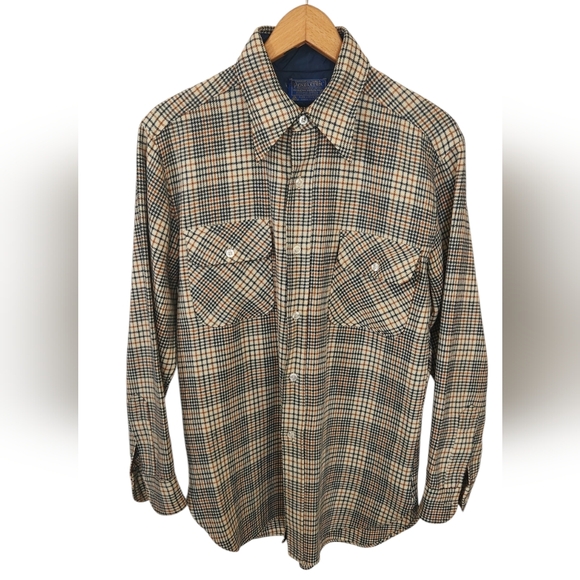 Pendleton | Shirts | Pendleton Vintage Wool Button Up Shirt Size M ...